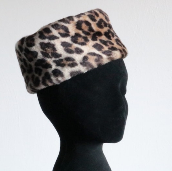 Accessories | 196s Vintage Leopard Print Pillbox Hat | Poshmark